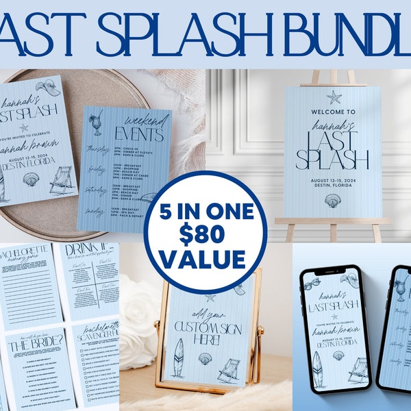 Last Splash Bachelorette - Etsy