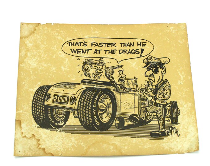 Original 1988 Hot Rod Print by Legendary Artist Bob Mccoy! the Real ...