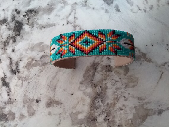 Native American Beaded Bracelet | Etsy