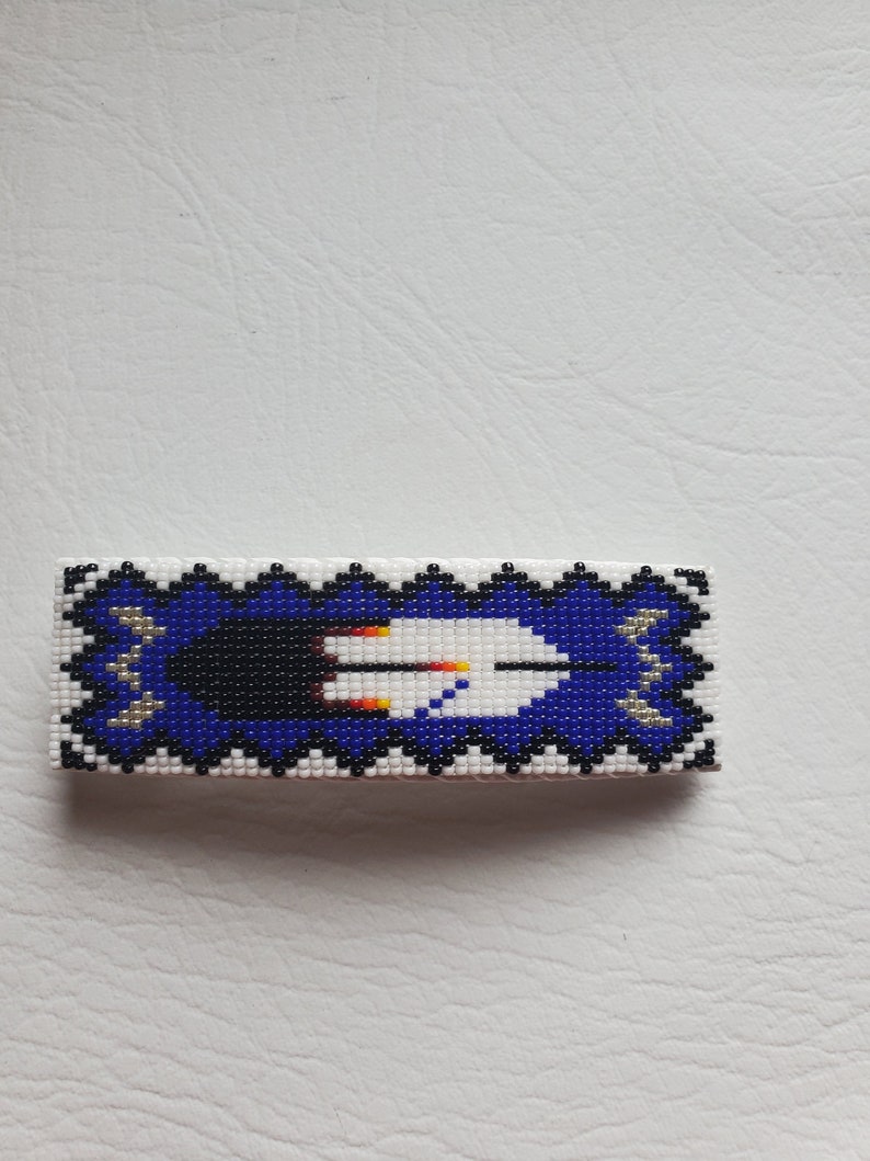 Native American One Feather Barrette - Etsy