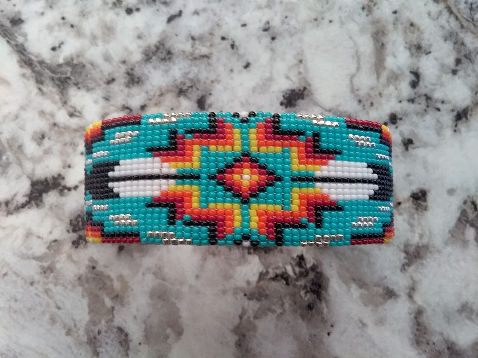 Native American Beaded Bracelet - Etsy