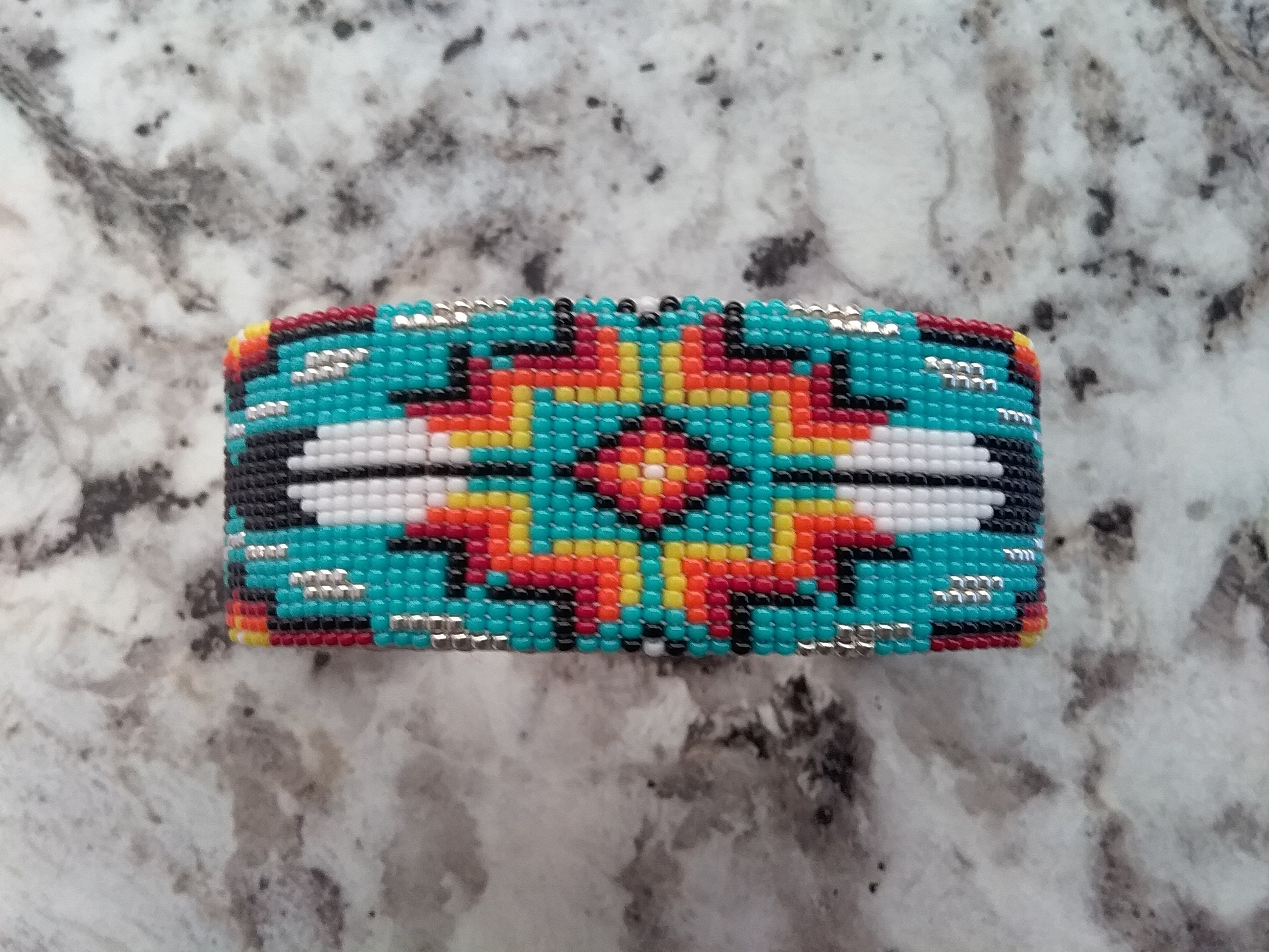 Native American Beaded Bracelet - Etsy