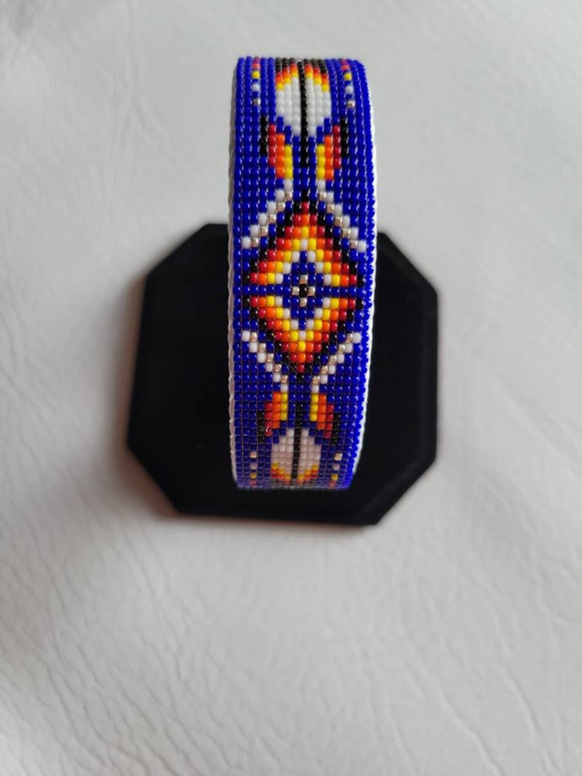 Native American Beaded Bracelet - Etsy