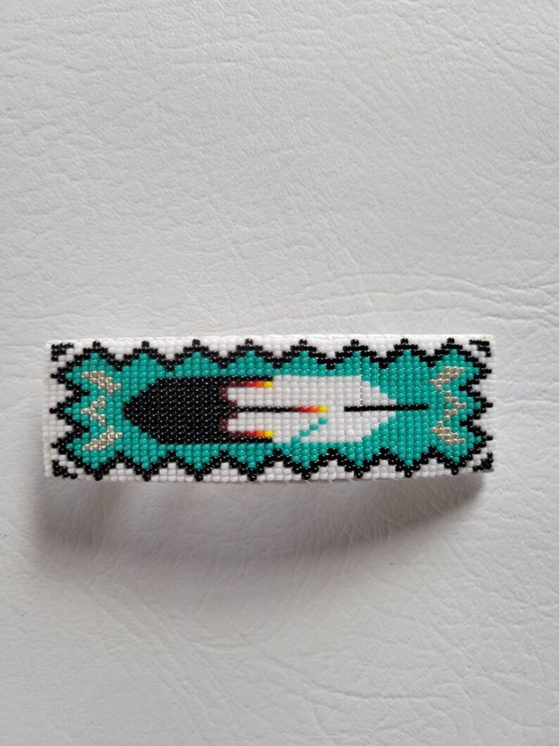 Native American One Feather Barrette - Etsy