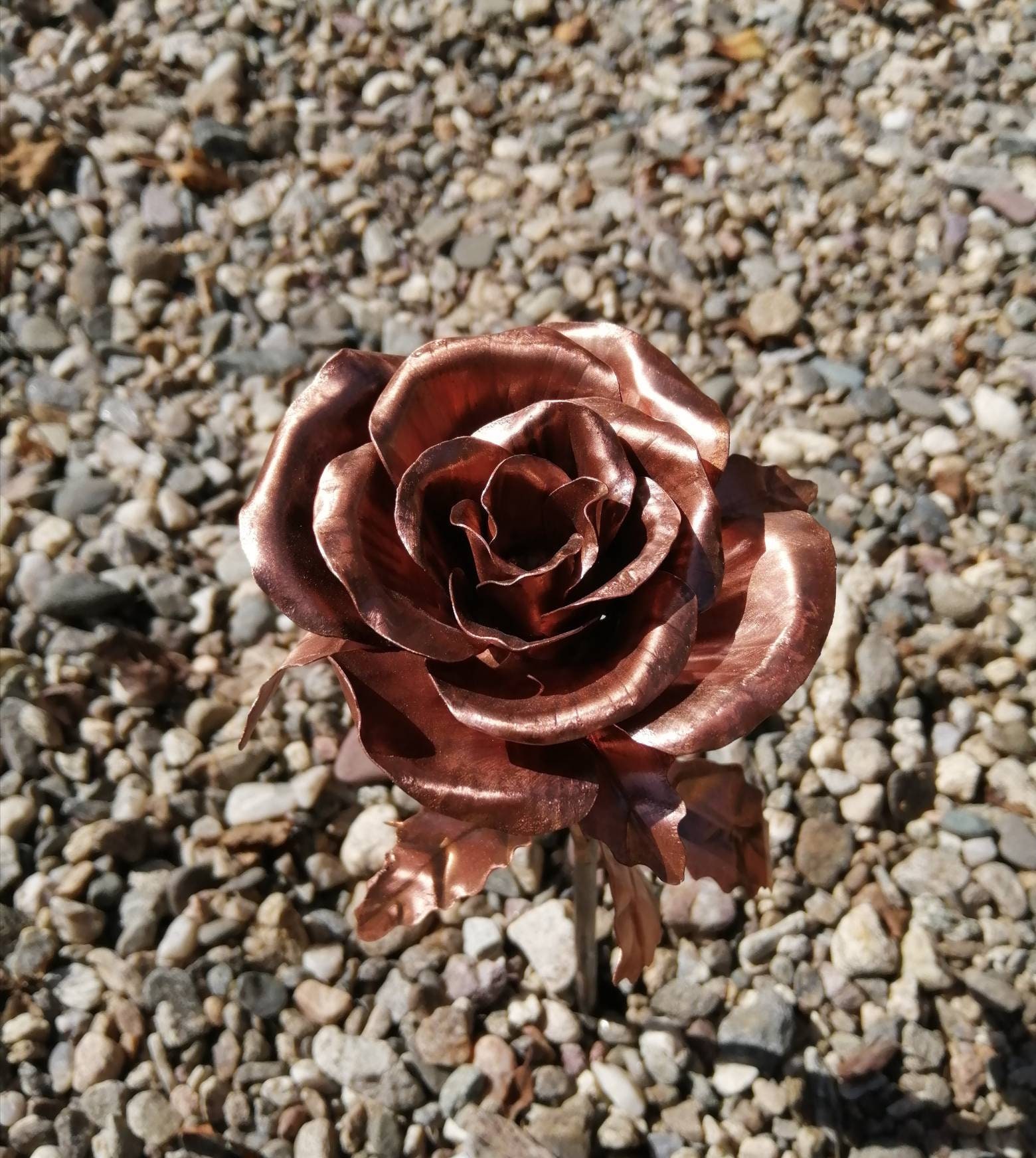 Copper Rose A Beautiful Handmade Pure Copper Rose Also In Etsy