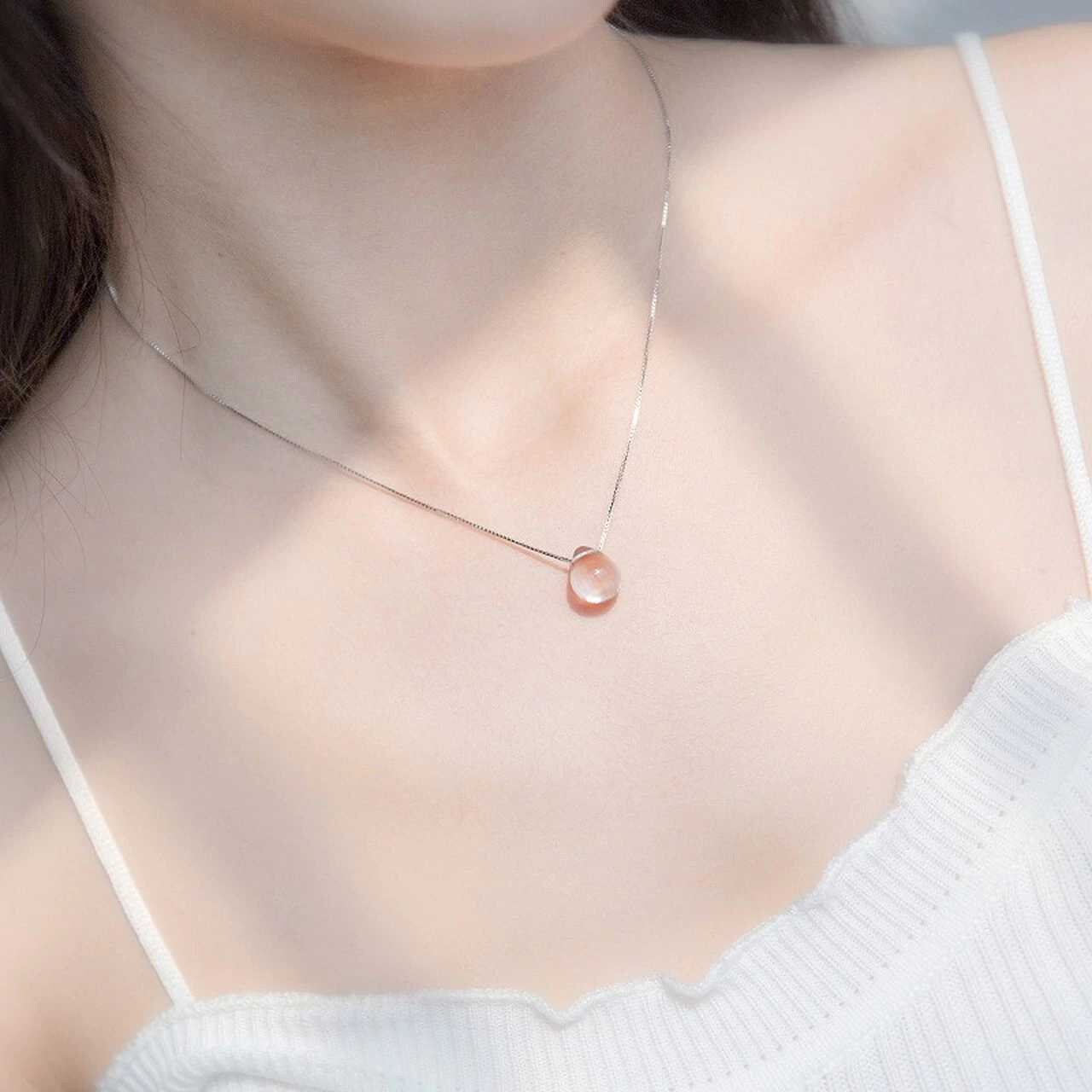 Water Drop Sterling Silver Necklace Every Purchase Provides - Etsy