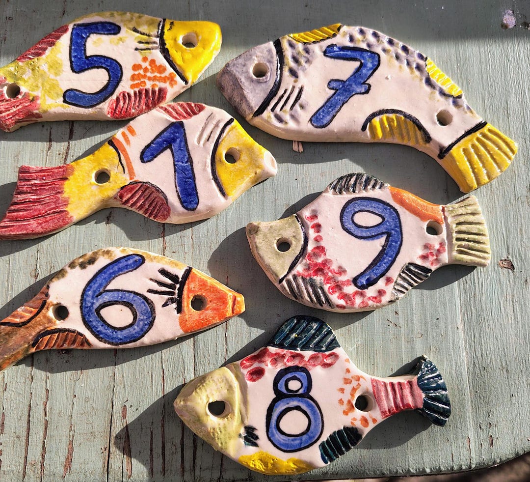 Fish House Number - Etsy