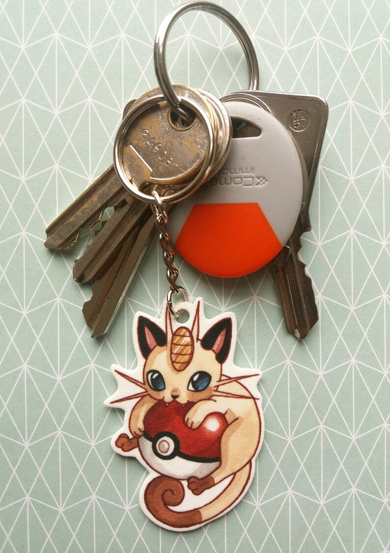 Pokemon Keychains Differents Designs Pikachu Meowth - Etsy