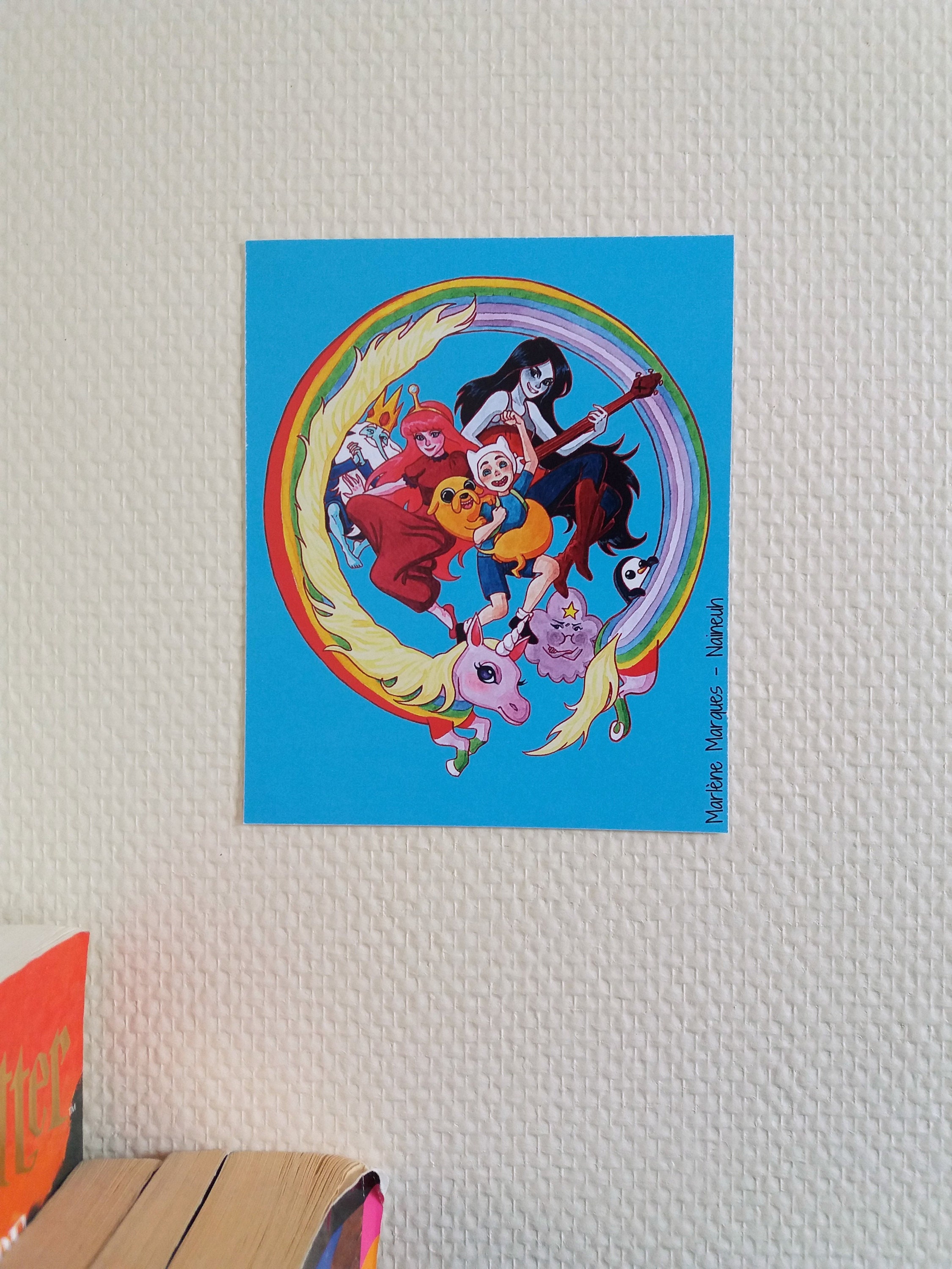 Adventure Time Small Print Card - Etsy UK