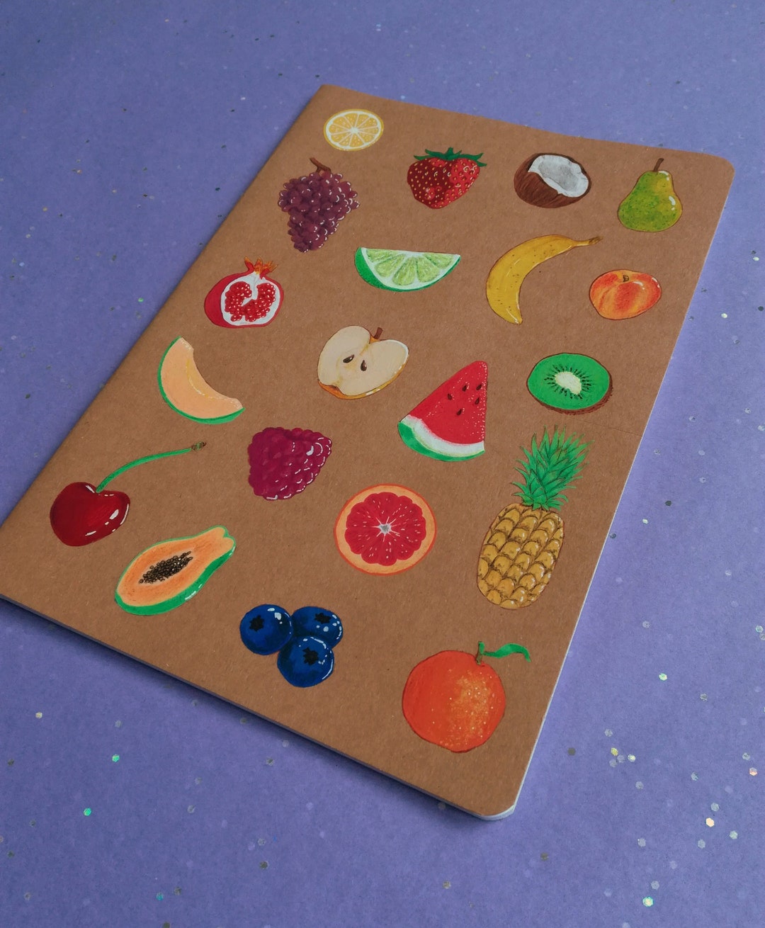Fruity Notebook Hand Drawn A5 - Etsy
