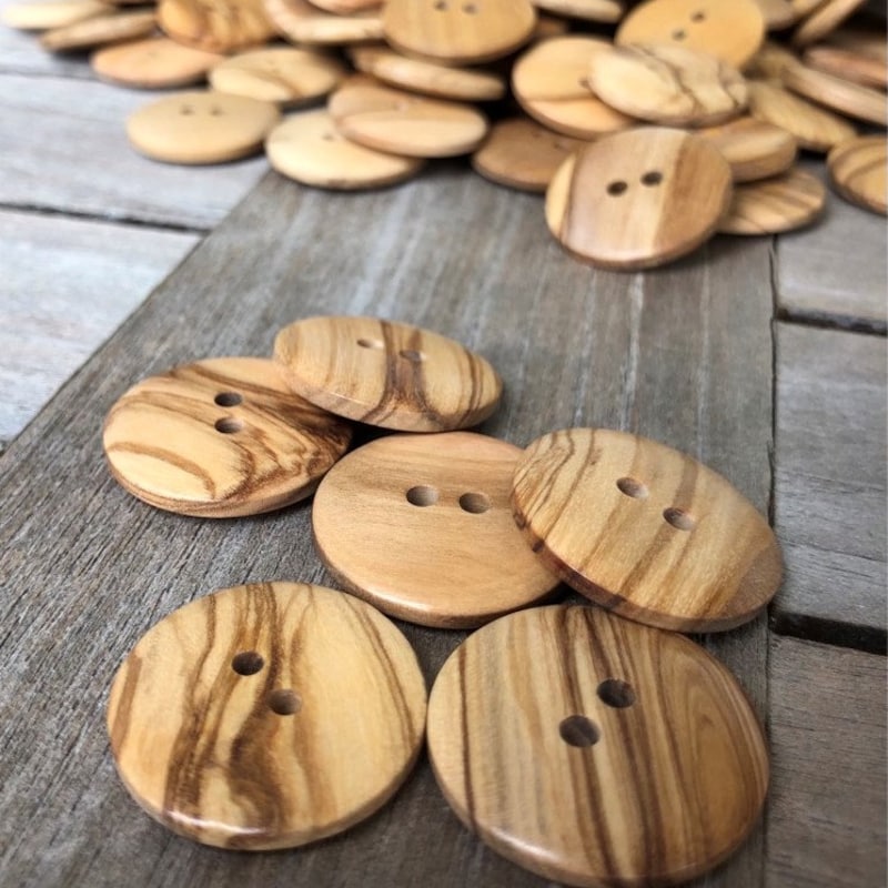 Wooden Button 21mm - Etsy UK