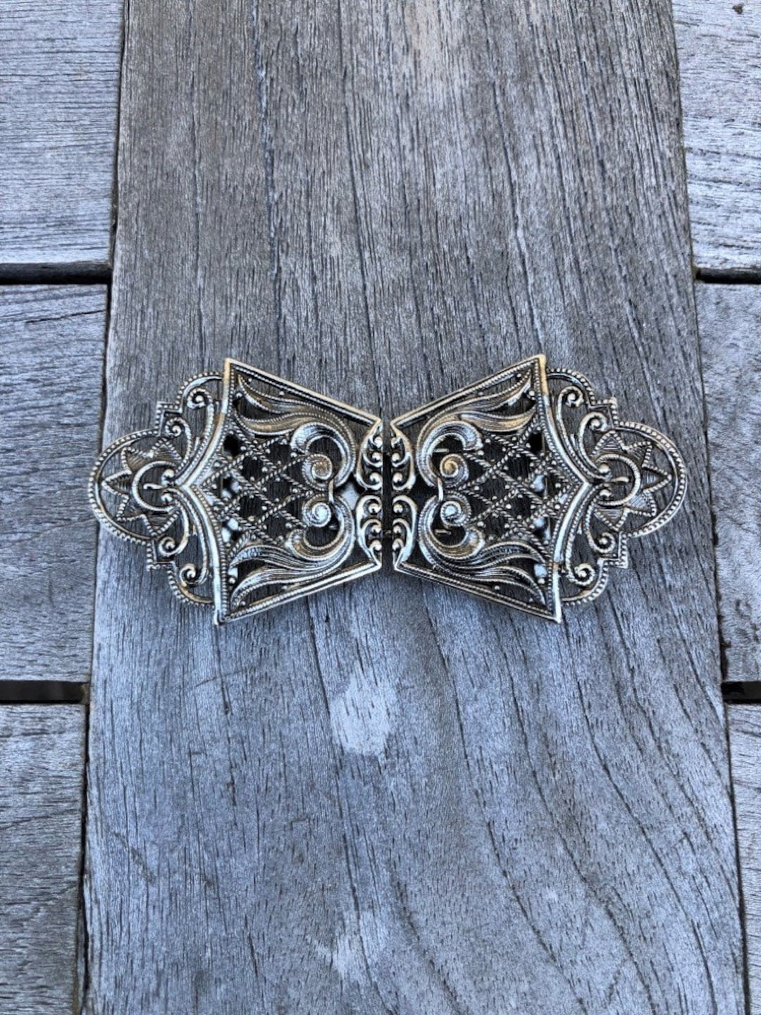 Nostalgische Altsilber Mittelgrosse Trachtenschliesse Dirndl ...