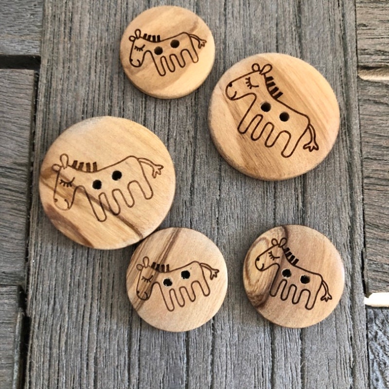 Animal Buttons 19mm - Etsy UK
