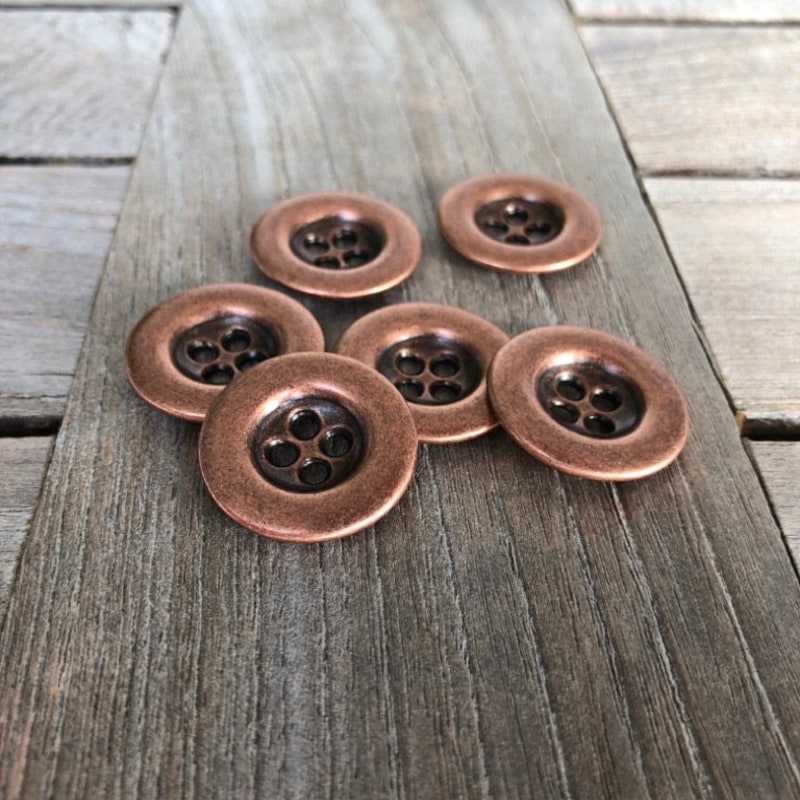 Copper Buttons - Etsy