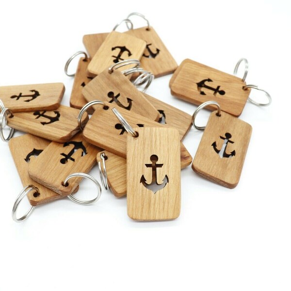 Wooden Key Ring - Etsy