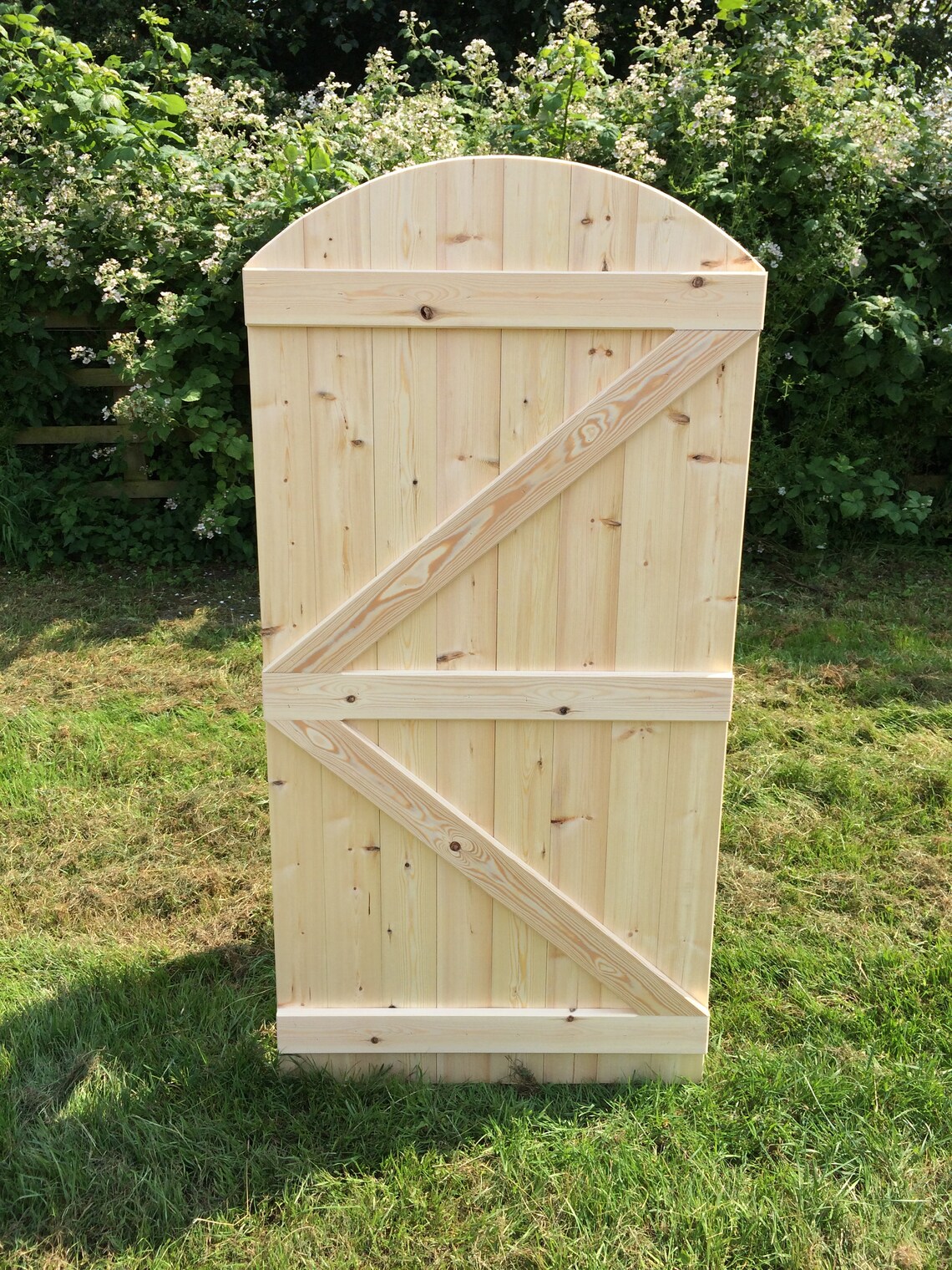 Redwood Garden Side Gate Solid T&G Arched Top | Etsy