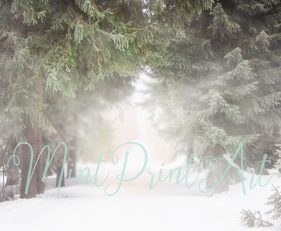 Digital Background Winter Background Digital Backdrop Snow | Etsy