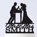 Arm Wrestling Cake Topper, Custom Mr & Mrs Cake Topper, Last Name Cake ...