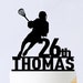 Lacrosse Birthday Cake Topper - Lacrosse Player Cake Topper - Lacrosse ...