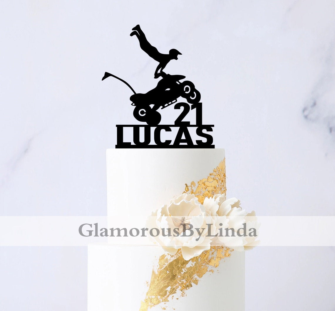 ATV Quad Cake Topper ATV Four Wheeler Cake Topper Extreme | Etsy