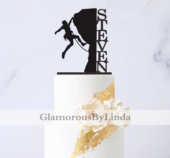 Rock Climbing Cake Topper Climbing Birthday Cake Topper - Etsy