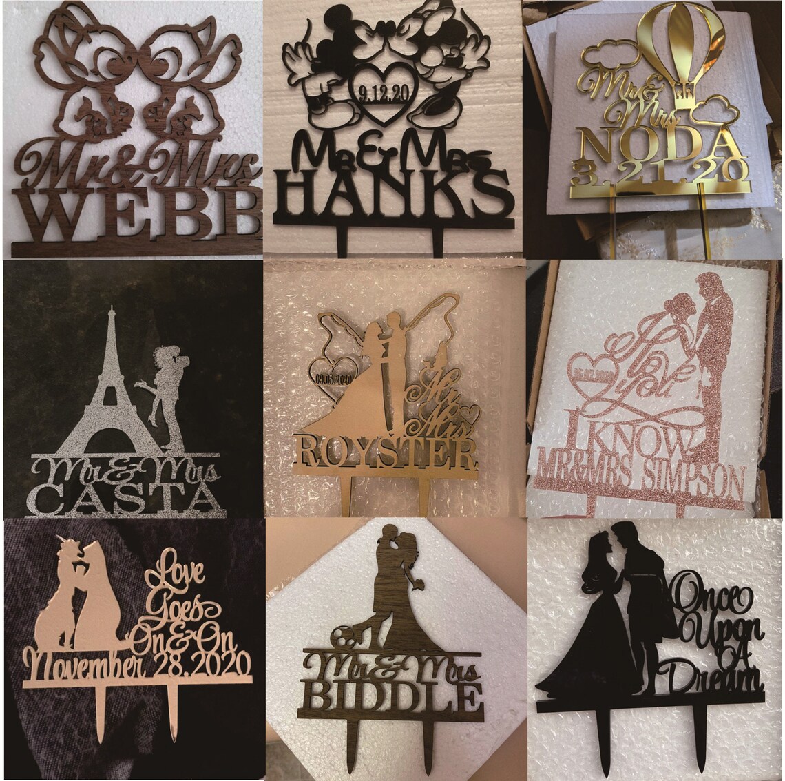 Ariel and Prince Eric Cake Topper Disney Wedding Cake Topper - Etsy