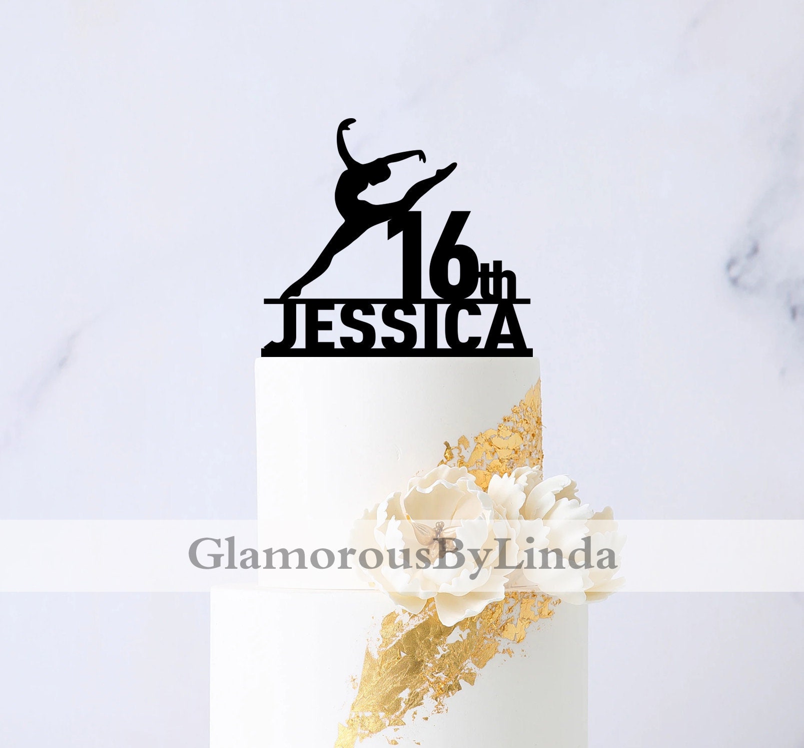 Gymnastics cake topper Gymnastics Birthday Cake Topper | Etsy