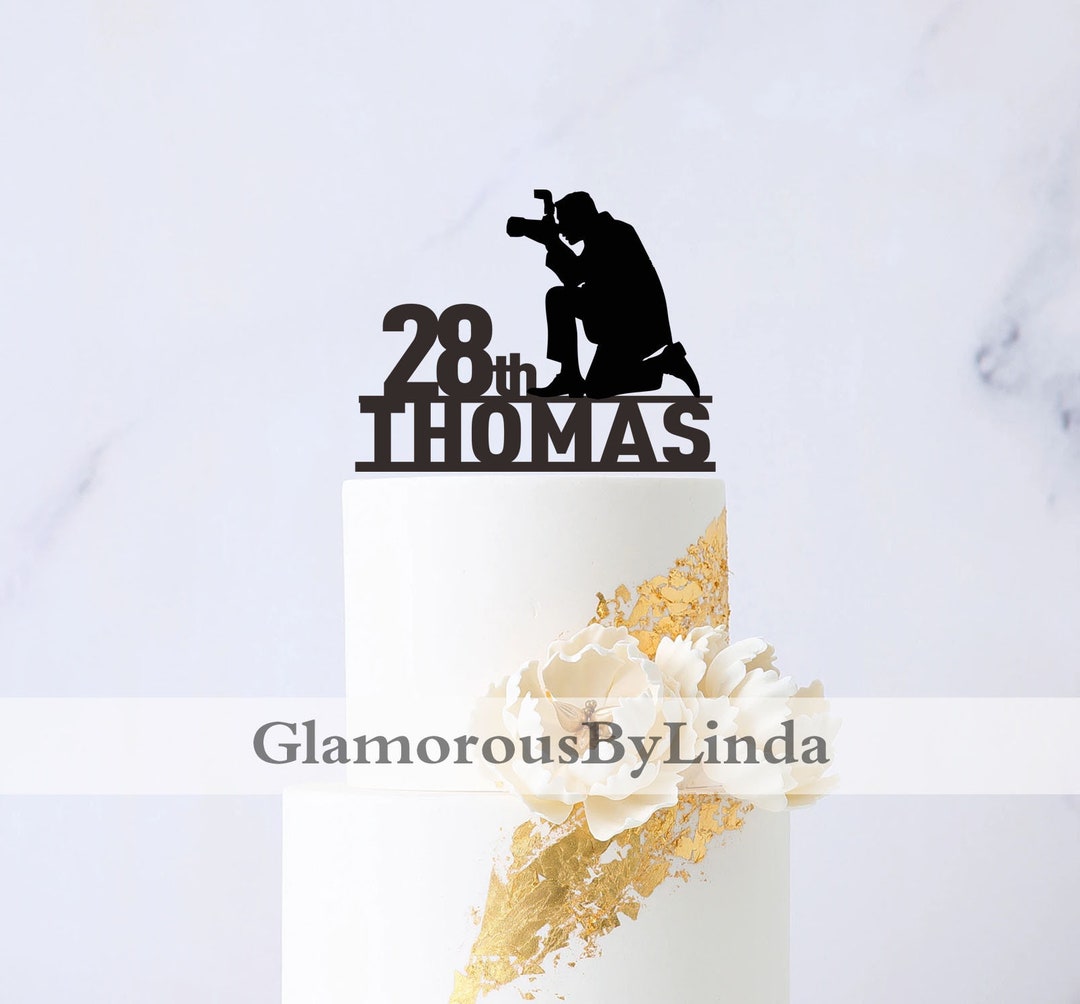 Photographer Birthday Cake Topper - Photographer Cake Topper ...