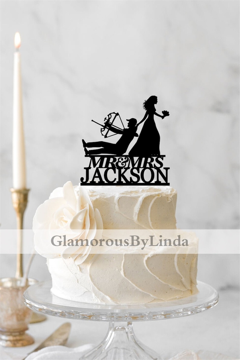 Bow Hunting Wedding Cake Topper Hunting Cake Topper - Etsy