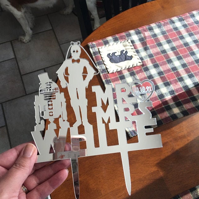 Zombie Bride and Groom Cake Topper,custom Wedding Cake Topper,mr & Mrs ...