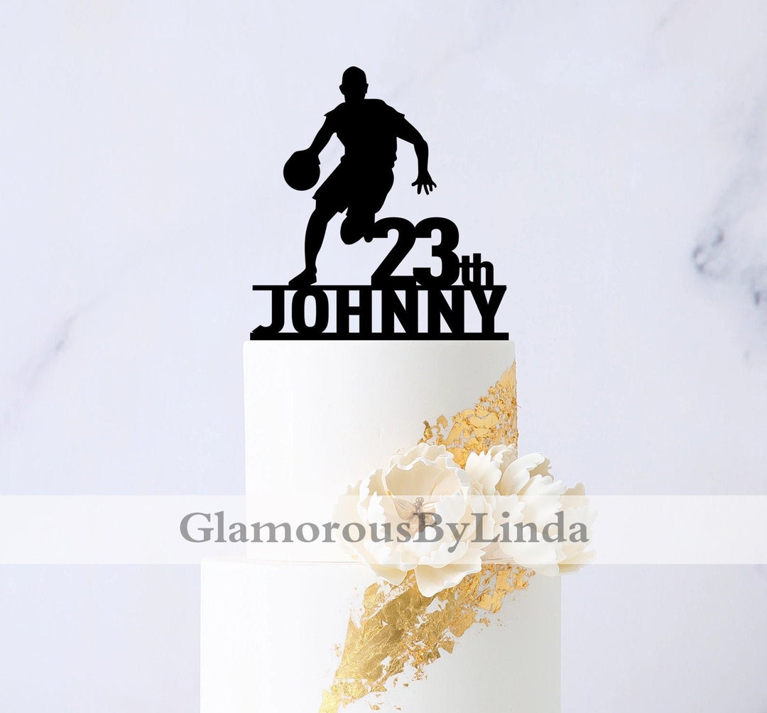 Basketball Player Cake Topper - Basketball Cake Topper - Basketball ...