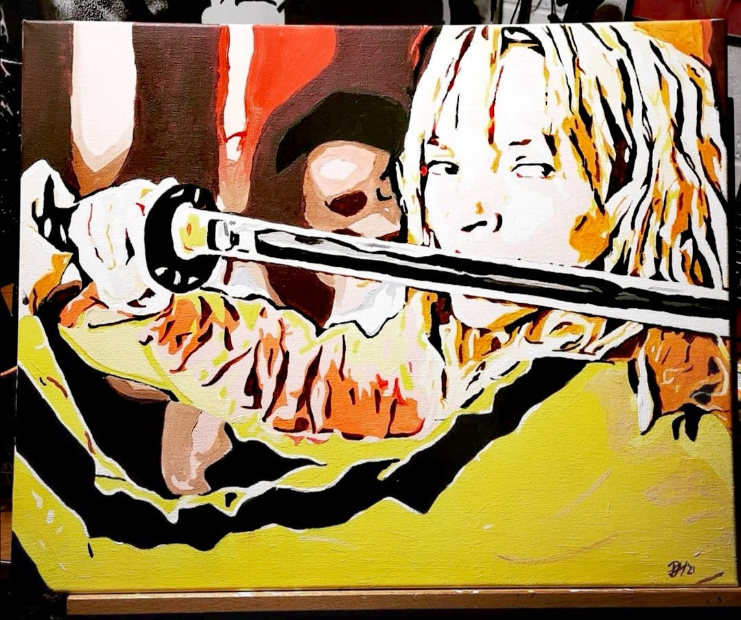 Original Acrylic Kill Bill Painting - Etsy UK