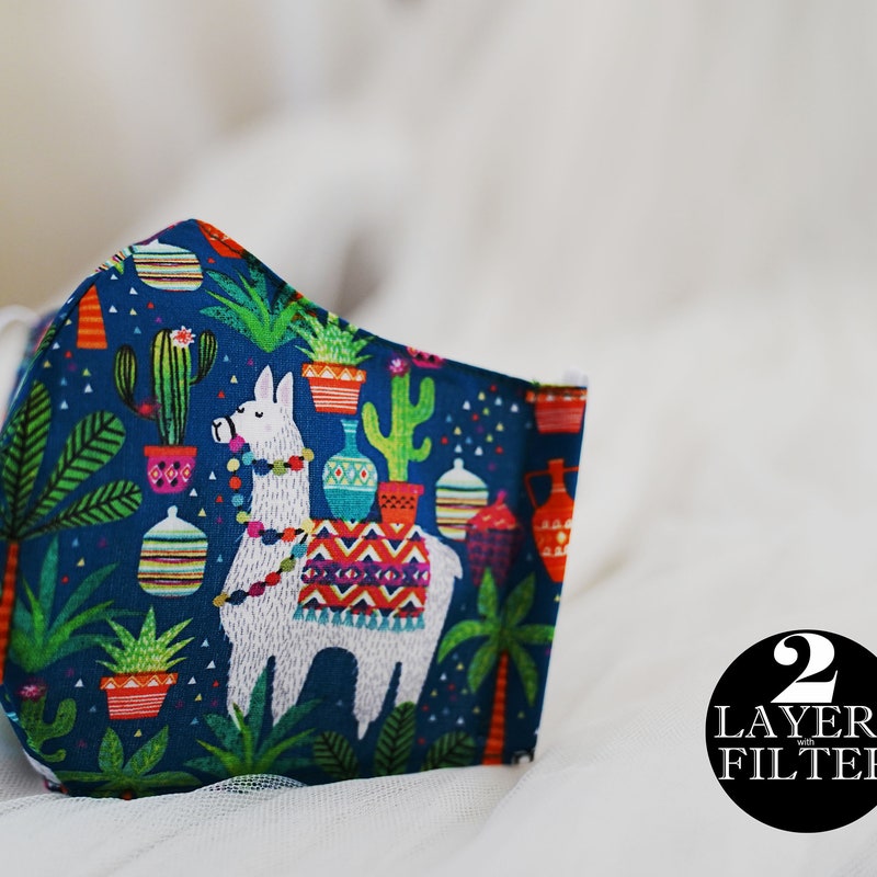 Christmas Llama Mask - Etsy