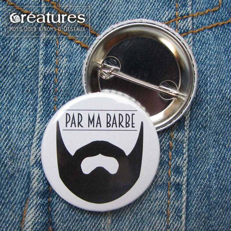 38mm Badge by Beard or by My Beard Redhead . - Etsy