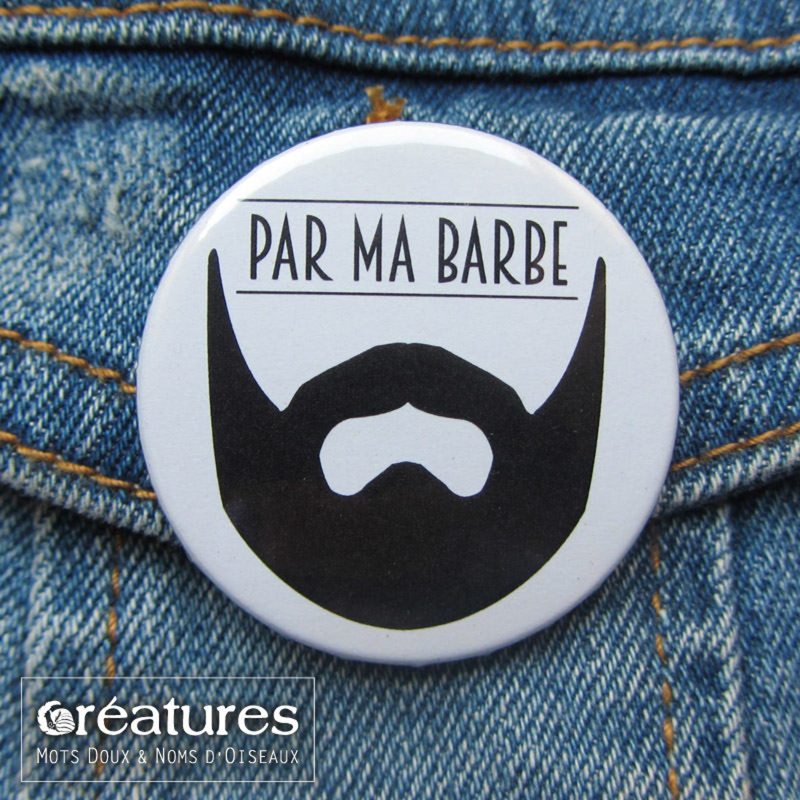 38mm Badge by Beard or by My Beard Redhead . - Etsy