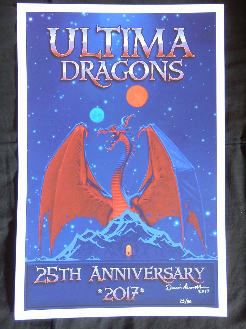 Ultima Dragons 25th Anniversary Art Print or Poster by Denis Loubet - Etsy