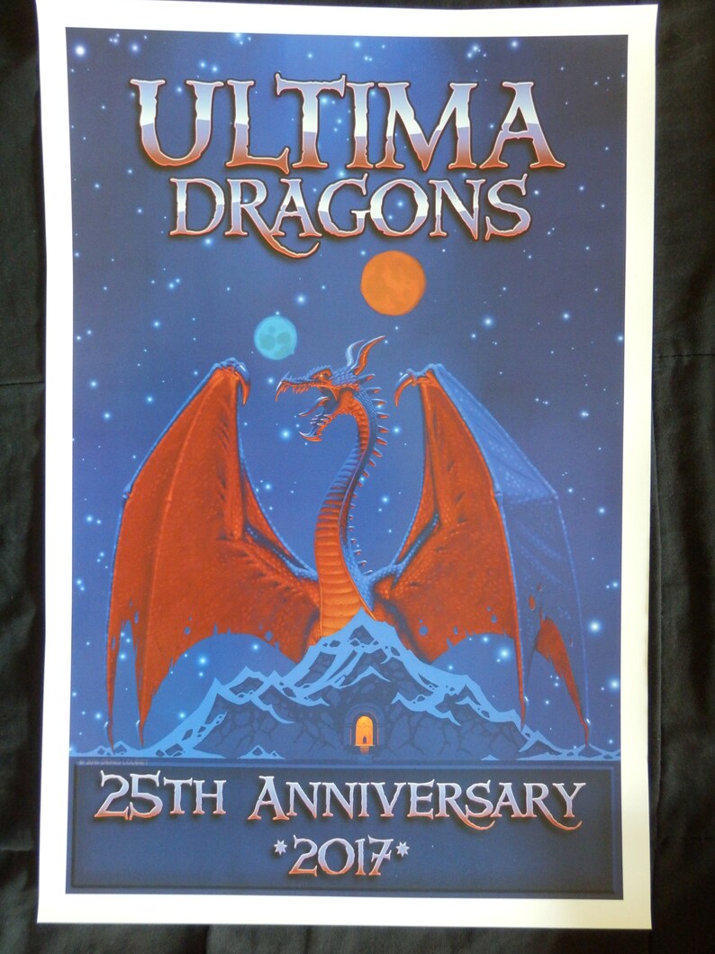 Ultima Dragons 25th Anniversary Art Print or Poster by Denis Loubet - Etsy