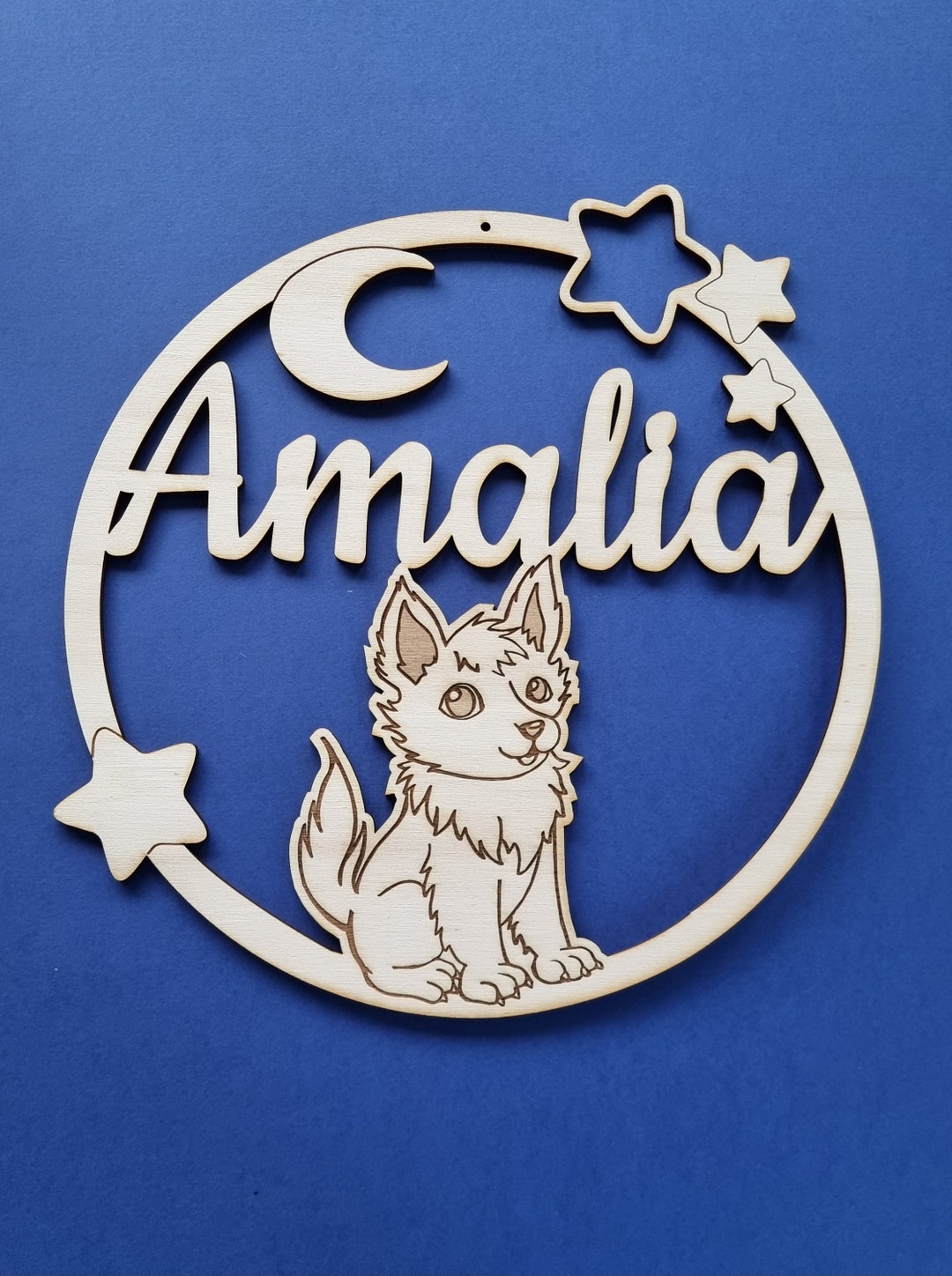 Poetic Wooden Decoration for Baby and Child's Room/personalized Wall ...