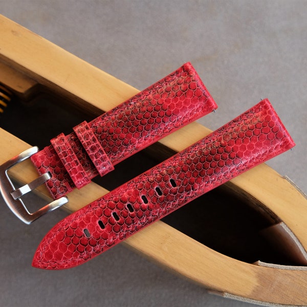 18mm Lizard Watch Band - Etsy