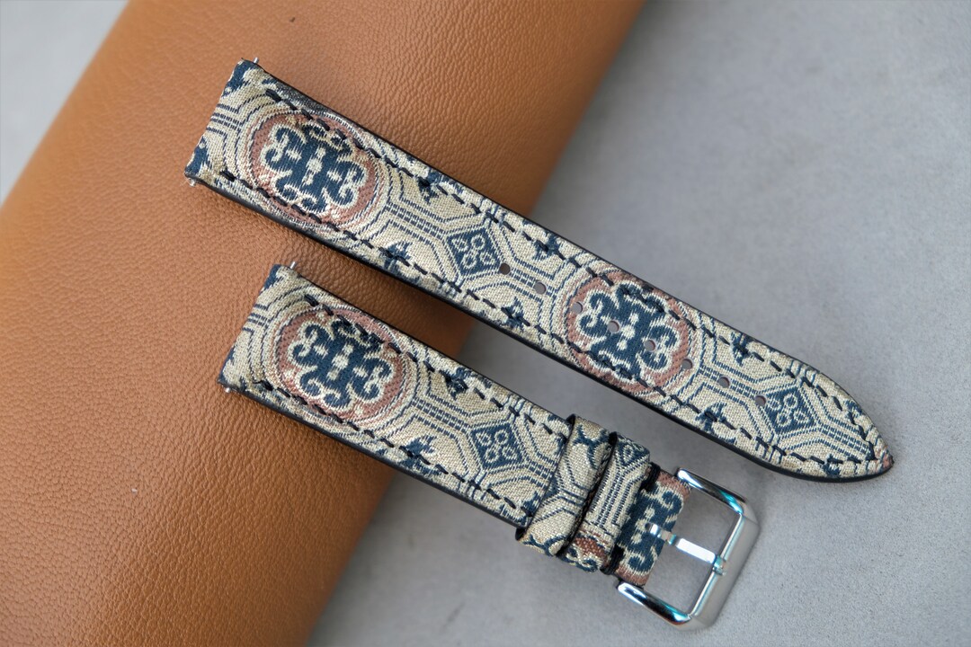 Fabric Watch Strap, Custom Watch Strap, Vintage Watch Strap, Handmade ...