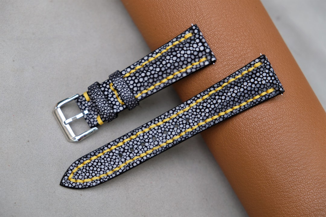 Handmade Stingray Leather Watch Strap: Custom Sizes Available - Etsy
