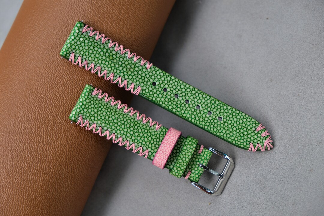 Stingray Watch Strap, Green Watch Strap, Custom Watch Strap, Vintage ...