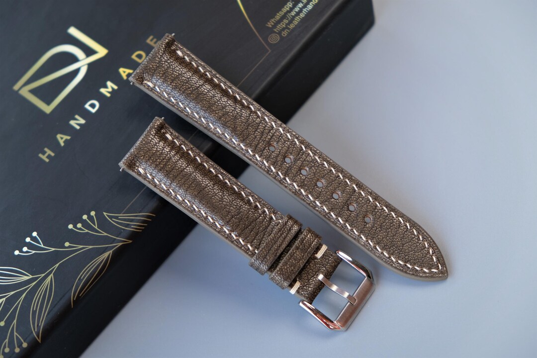 FOSSIL Alran PATNAT Goat Leather Watch Strap, Custom Watch Strap, 26mm ...
