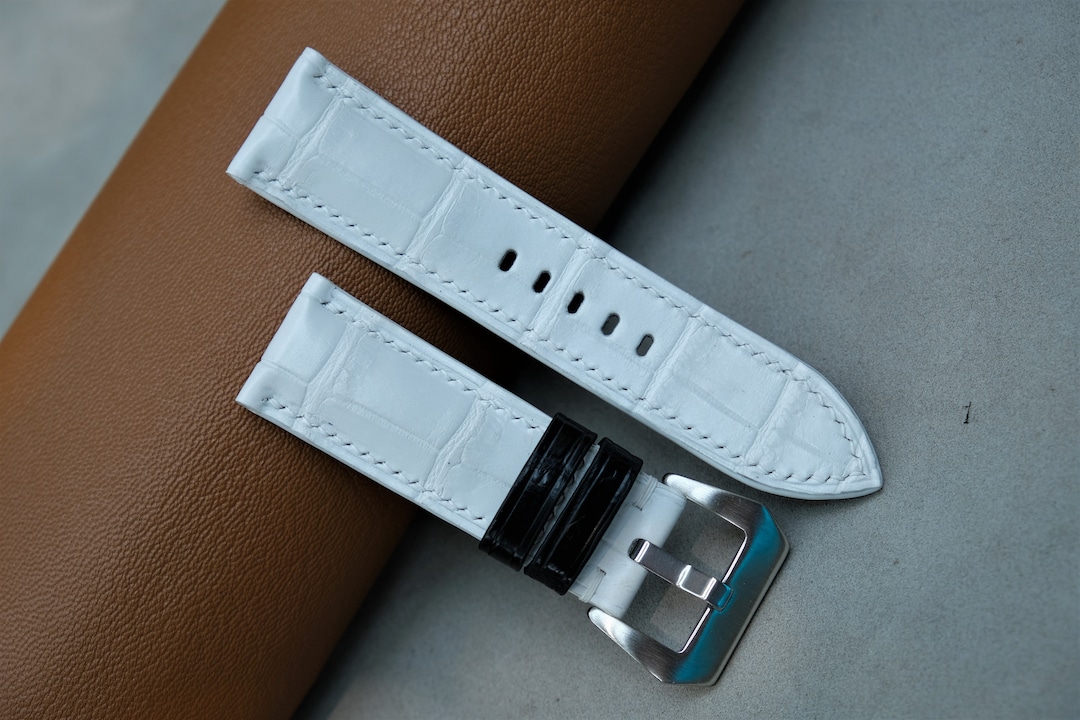 White Watch Strap, Vintage Watch Strap, Custom Watch Strap, Handmade ...