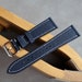 Taiga Leather Watch Strap, Dark Blue Watch Strap, Vintage Watch Strap ...