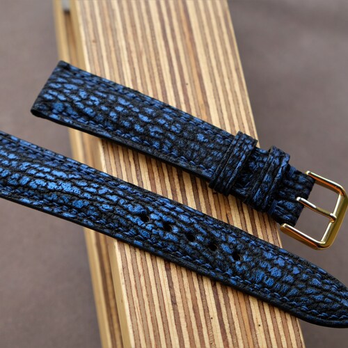 Shark Skin Watch Strap Shark Skin Watch Strap Blue Watch - Etsy UK