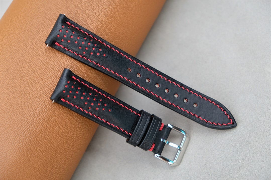Buttero Leather Watch Band, Vintage Watch Band, Handmade Watch Band ...