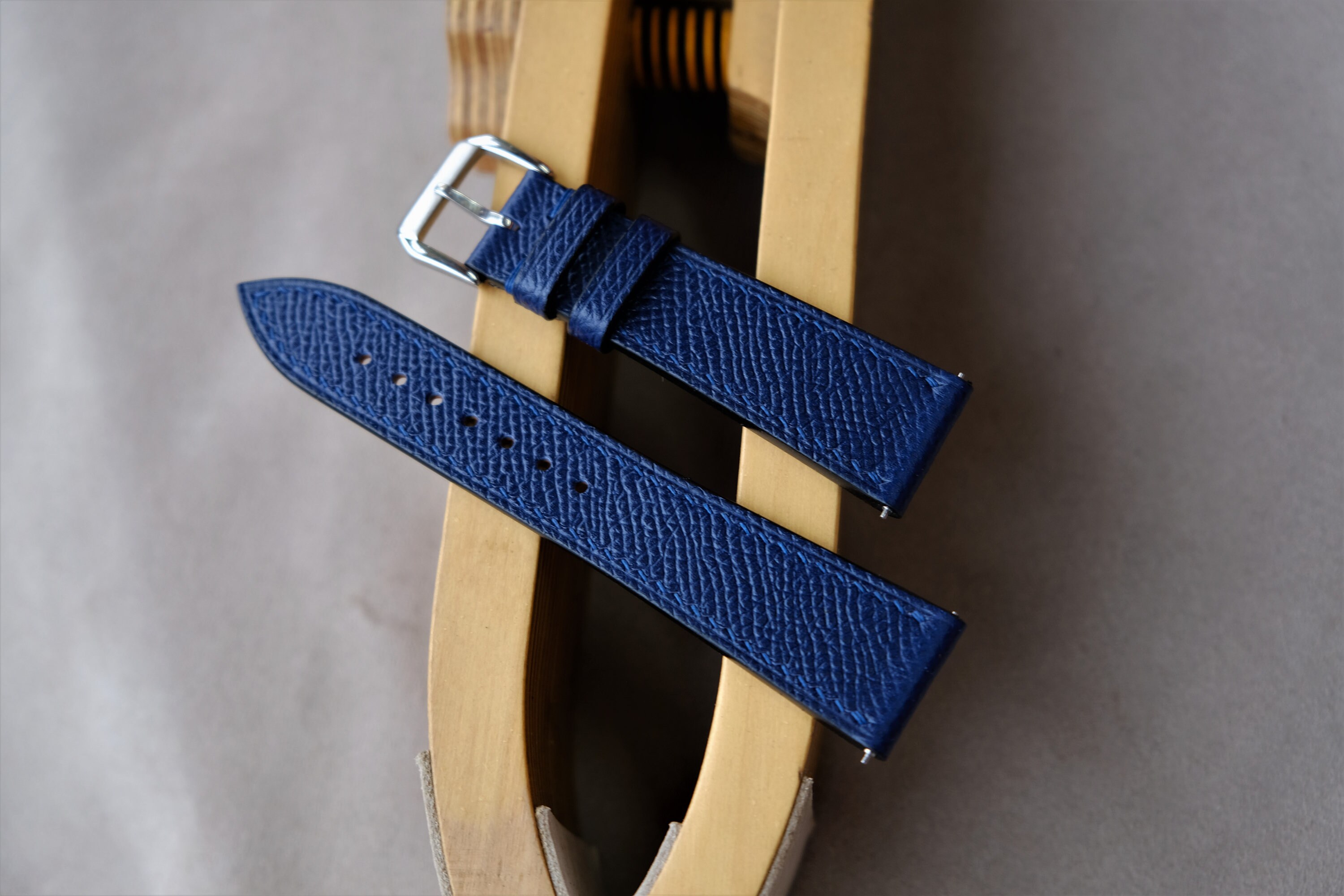 Epsom Watch Strap Navy Blue Watch Band 14mm 16mm 18mm 19mm - Etsy