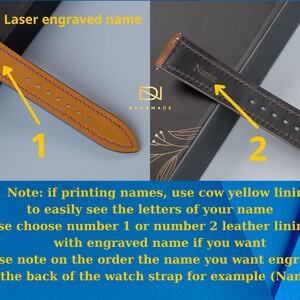 Blue Veg-tan Leather Watch Strap, Handmade Watch Strap, Custom Watch ...