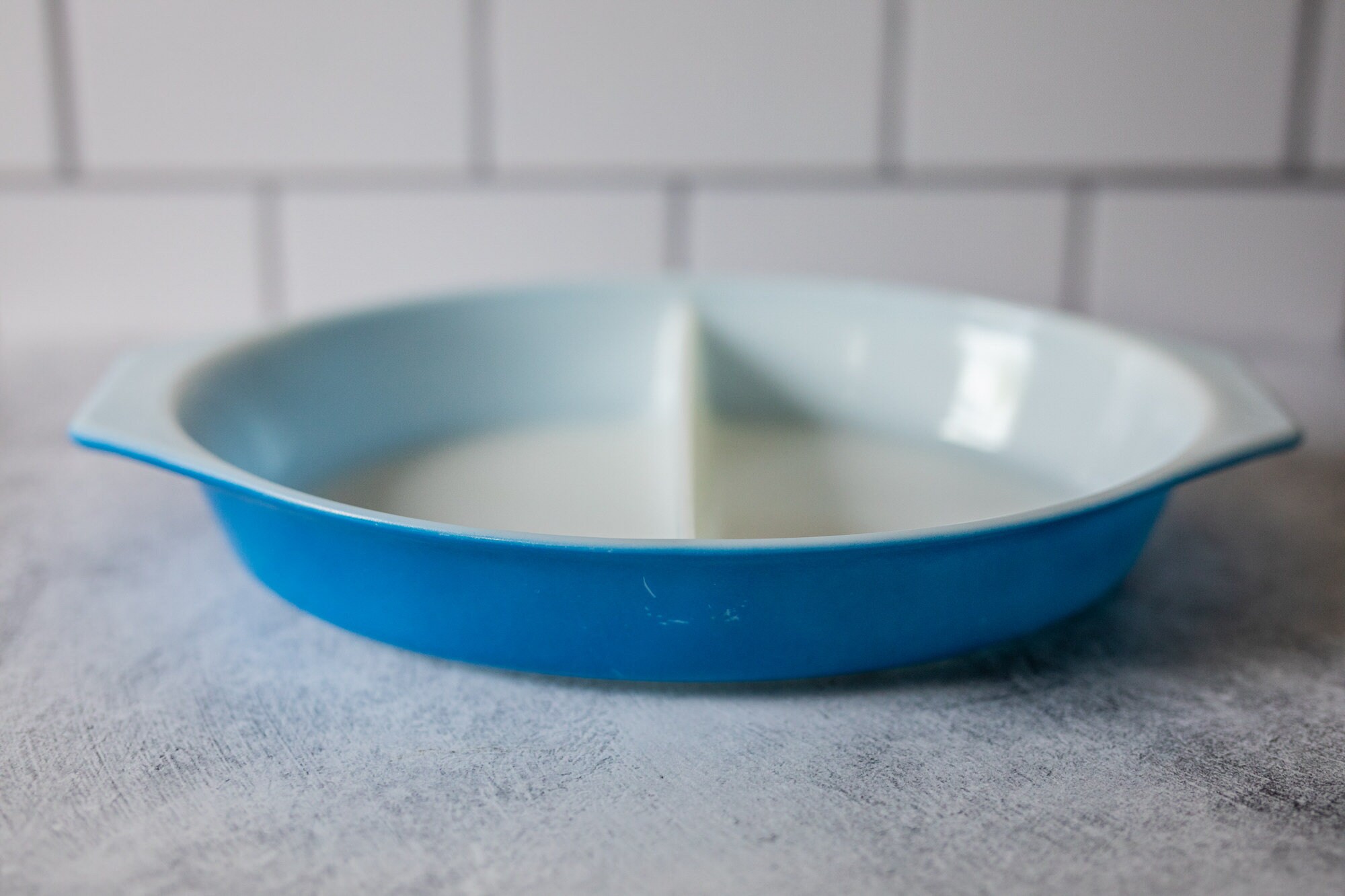 Vintage Pyrex Promotional Royal Blue Divided Dish - Etsy